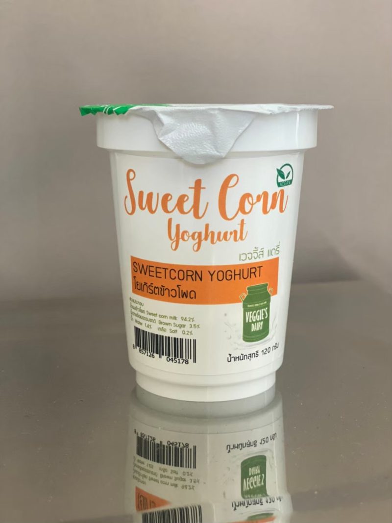 Sweet Corn Yoghurt 120g 12 cups - Veggie's Dairy